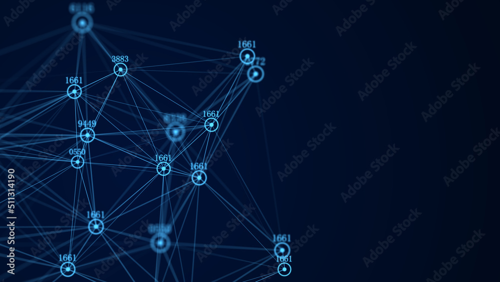 Futuristic backdrop. Network connection structure cyberspace with ...