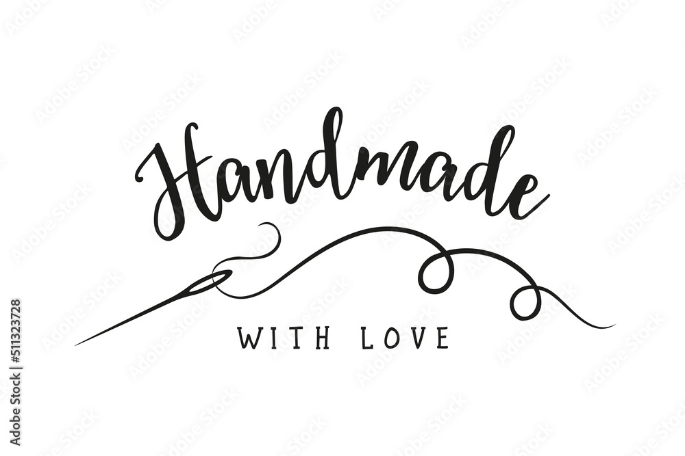 Handmade work, crafts, scrapbook, logo, design element for the design ...