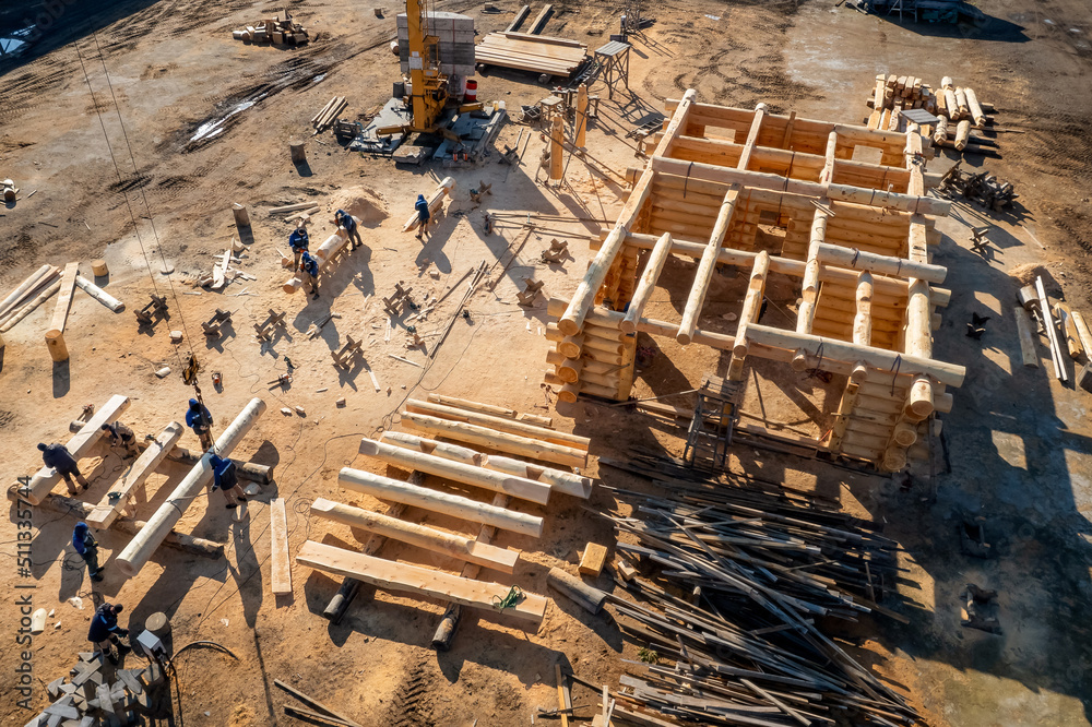 Industry site for construction of villas and houses from timber and ...