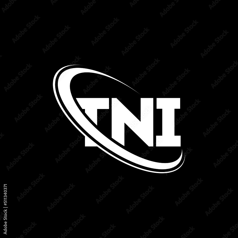 TNI logo. TNI letter. TNI letter logo design. Initials TNI logo linked ...