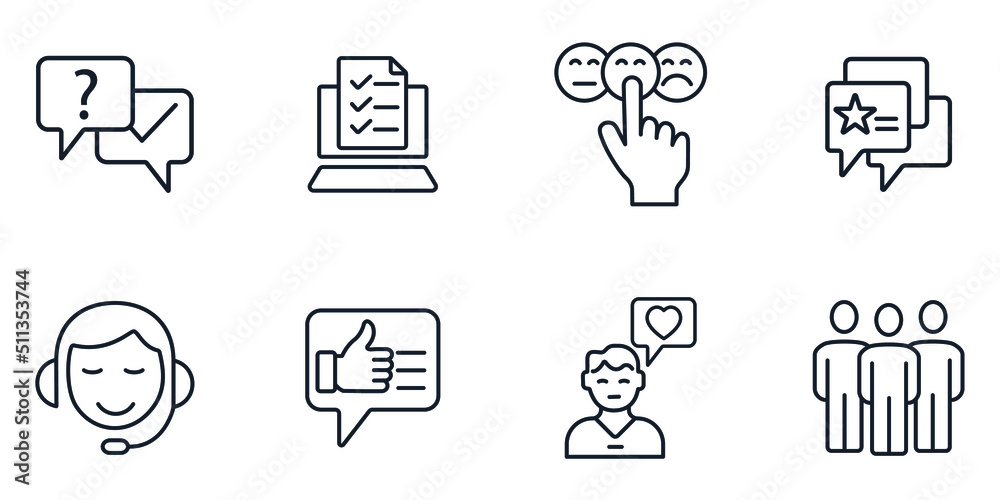 feedback icons set . feedback pack symbol vector elements for ...