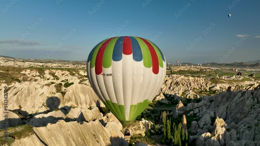 Vidéo Stock The best landscapes of Cappadocia aerial view 4 K Drone ...