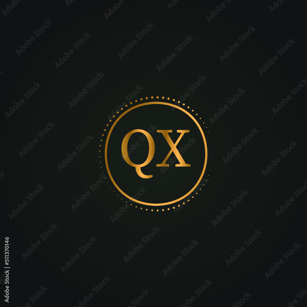 QX letter design for logo and icon.QX typography for technology ...