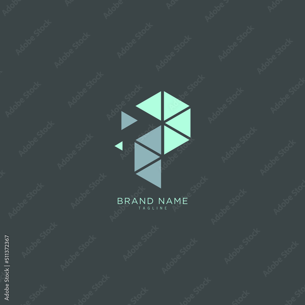 Alphabet letter Initial P, PP logo premium business typeface, minimal ...