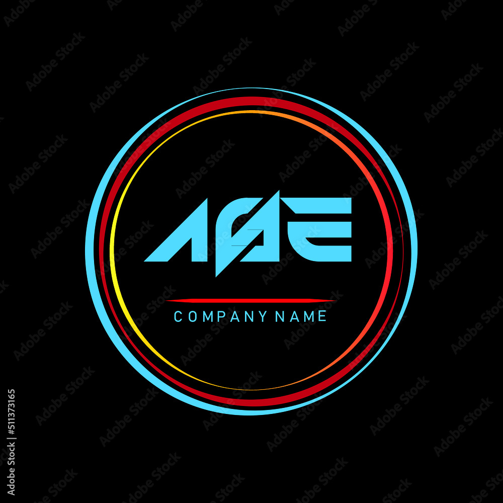 ASE ,A S E letter logo design with Circle, round shape, ASE alphabet ...