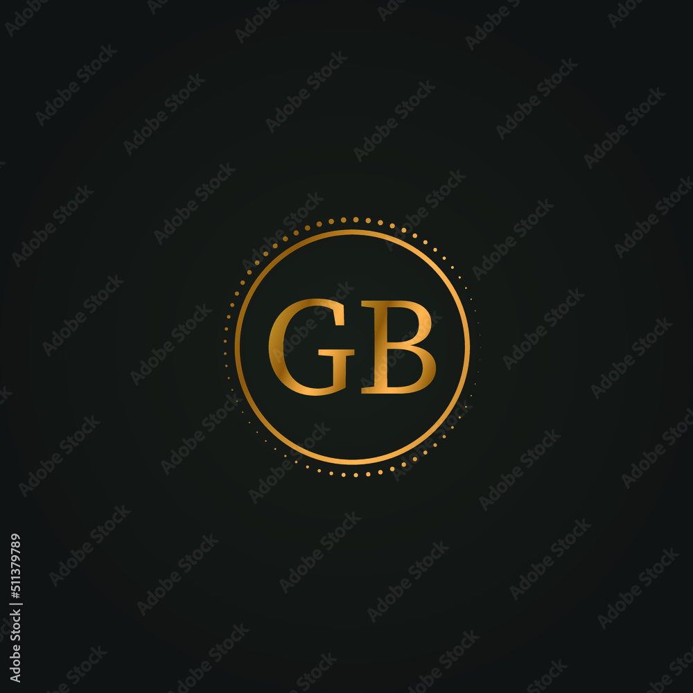 GB letter design for logo and icon.GB typography for technology ...