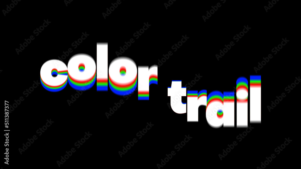 Dynamic Color Trail Title Overlay Stock Template | Adobe Stock
