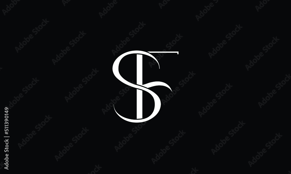 SF , FS Abstract Letters Logo Monogram Stock Vector | Adobe Stock
