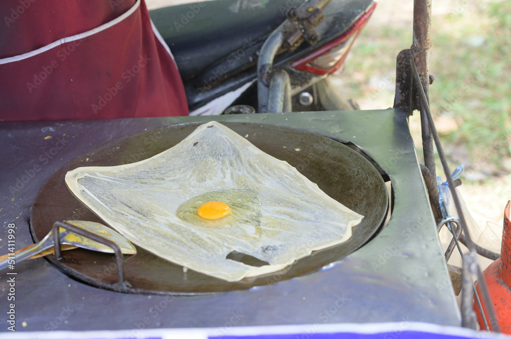 Roti Making, roti thresh flour by roti maker with oil. Indian ...