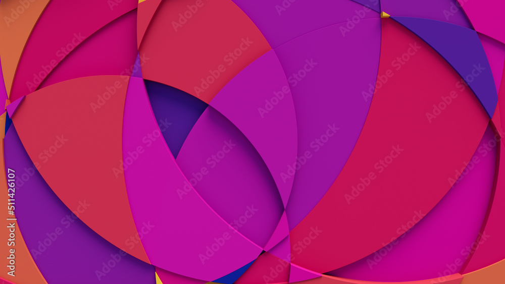 Multicolored Tech Background with a Geometric 3D Structure. Vibrant ...