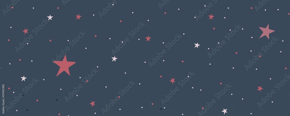 magic sky with stars illustration background Stock Illustration | Adobe ...