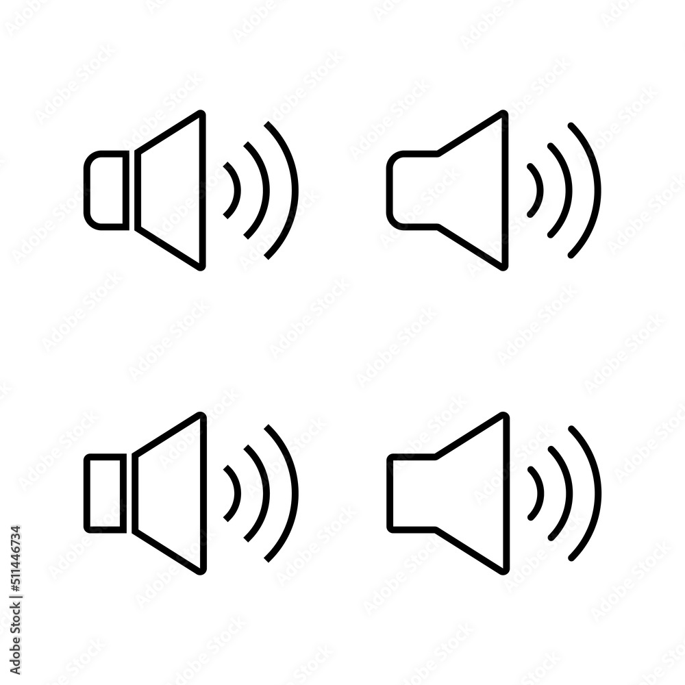 Speaker icon vector. volume sign and symbol. loudspeaker icon. sound ...