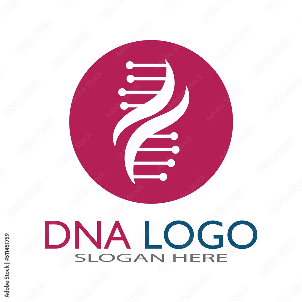 DNA vector logo design template.modern medical logotype.laboratory ...