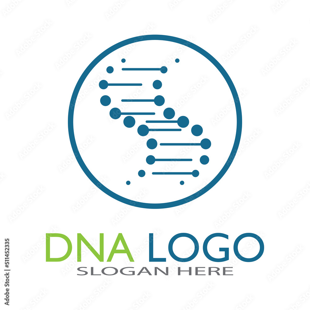 DNA vector logo design template.modern medical logotype.laboratory ...