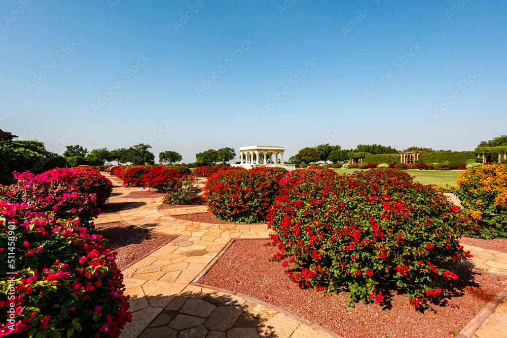 Gardens of the Umaid Bhawan Palace in Jodhpur (build by Maharadja Umaid ...
