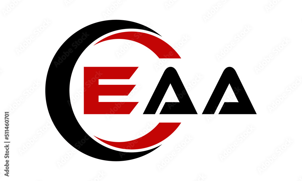 EAA three letter swoosh logo design vector template | monogram logo ...