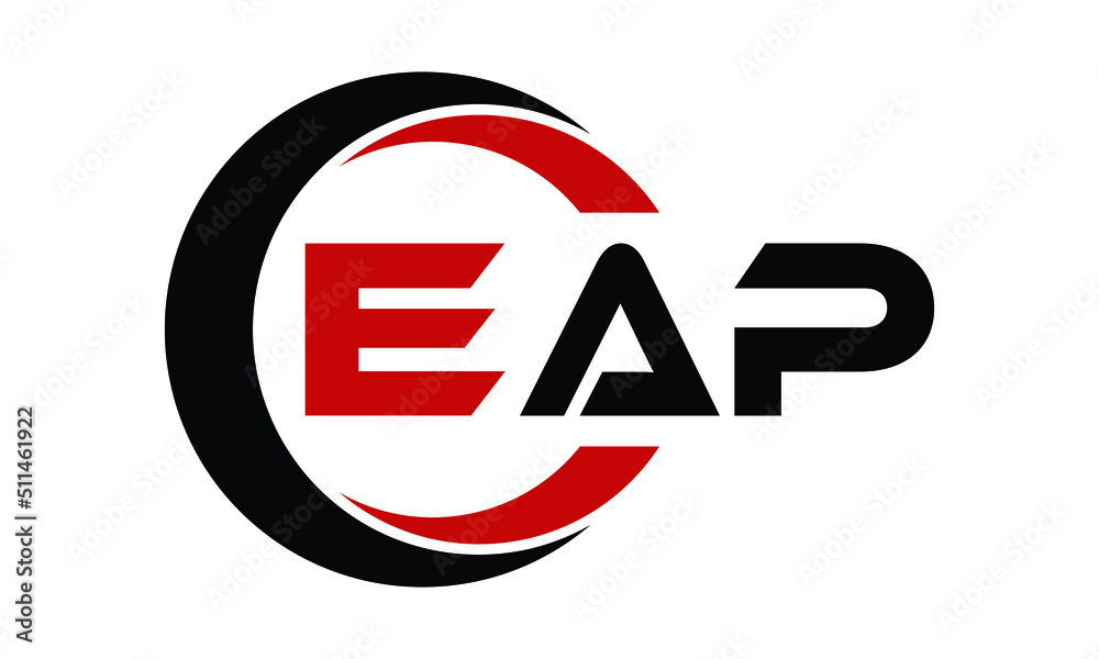 EAP three letter swoosh logo design vector template | monogram logo ...