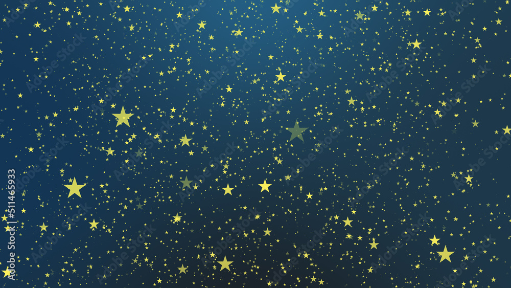 Yellow Stars and Blue Background. Stock Illustration | Adobe Stock