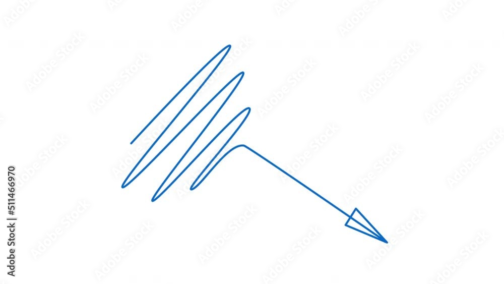 Arrow pointer seamless loop animation. Alpha channel, luma matte, mask ...