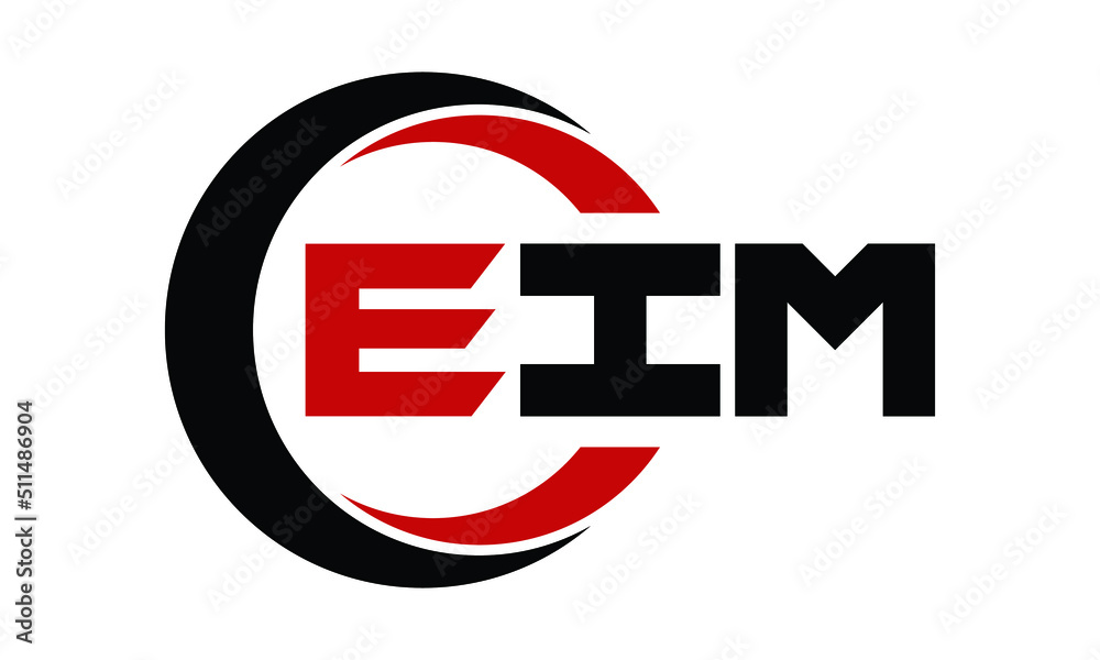 EIM three letter swoosh logo design vector template | monogram logo ...