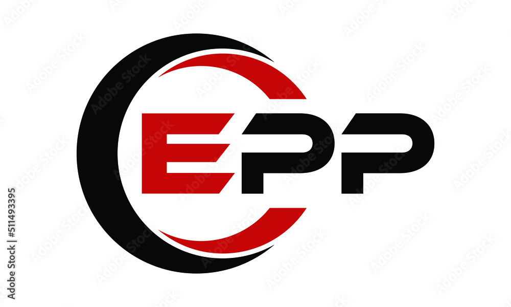 EPP three letter swoosh logo design vector template | monogram logo ...