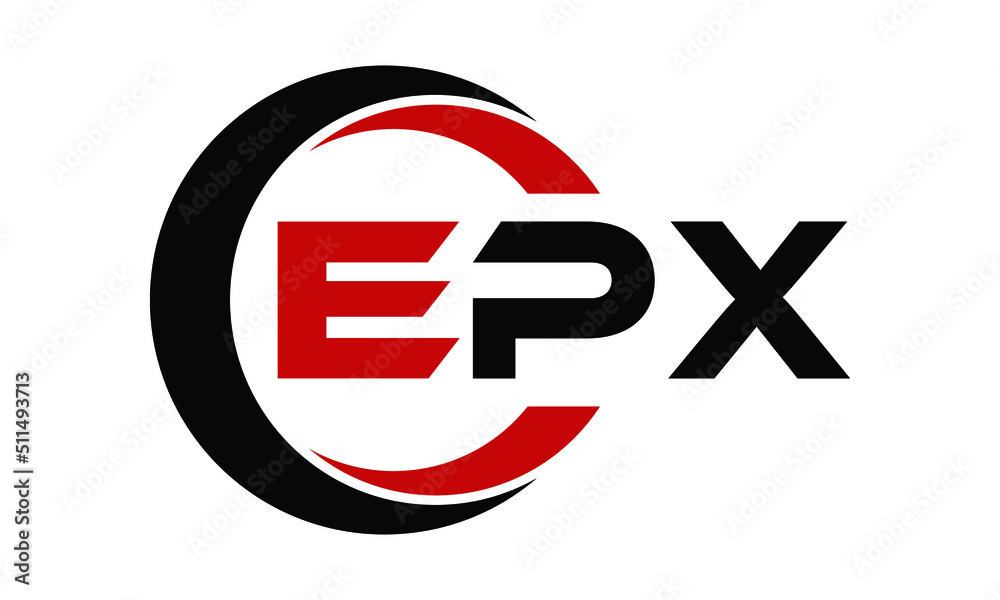 EPX three letter swoosh logo design vector template | monogram logo ...