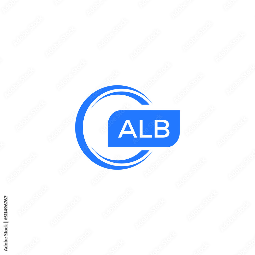 ALB letter design for logo and icon.ALB typography for technology ...