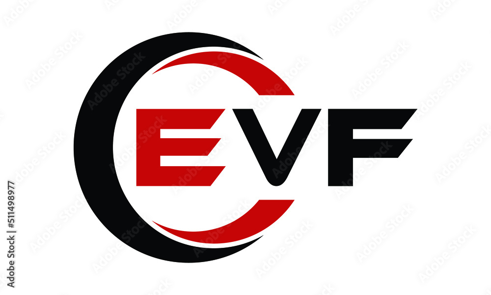 EVF three letter swoosh logo design vector template | monogram logo ... EVF three letter swoosh logo design vector template | monogram logo ...