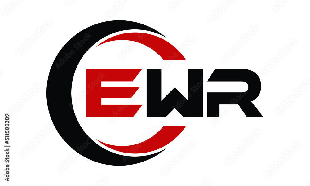EWR three letter swoosh logo design vector template | monogram logo ...