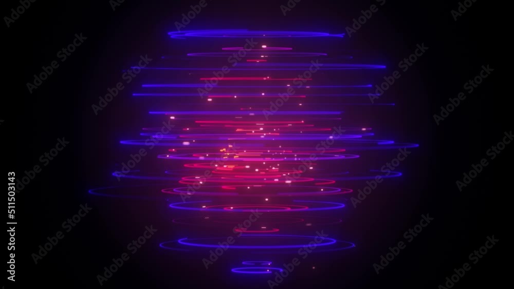 Abstract Cylinder Lines Flowing Background Loop/ 4k animation of an ...