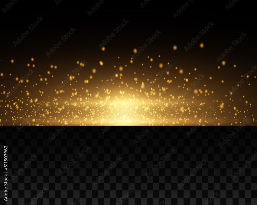 Light flash special effect with rays of light. Set of glowing ...