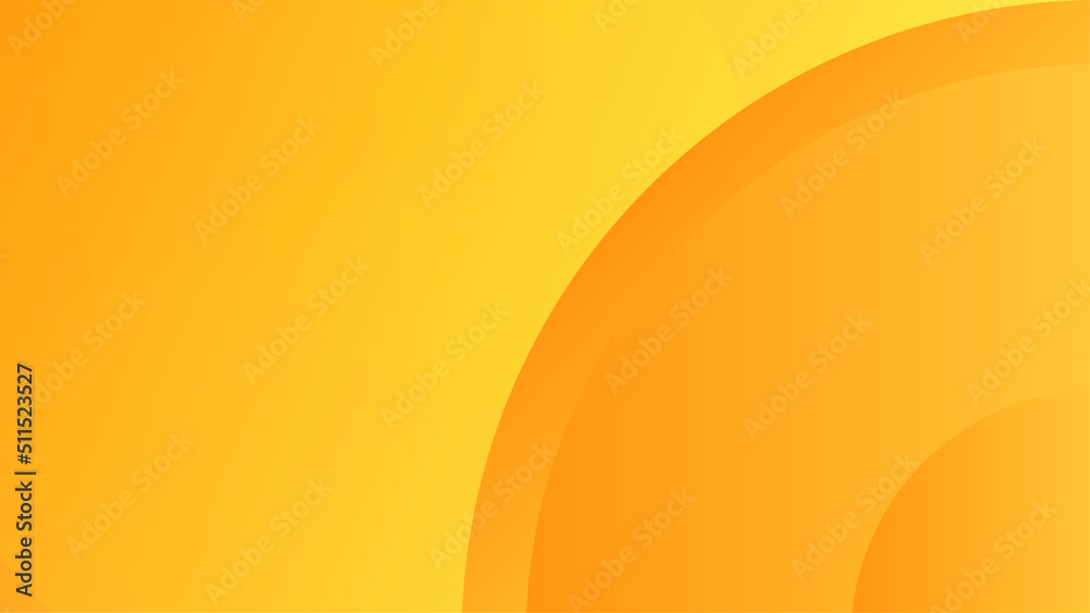 Abstract yellow background with fluid shapes modern concept.minimal ...