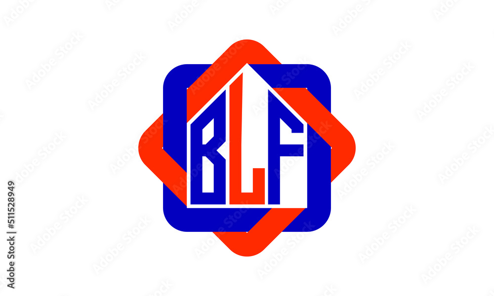 BLF three letter real estate logo with home icon logo design vector template | construction logo ...