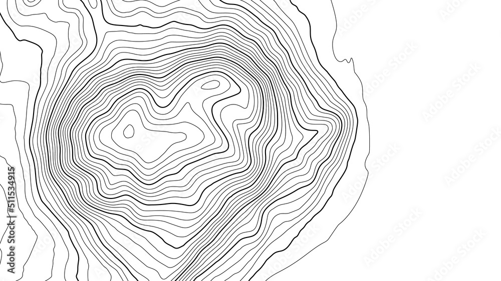 Topographic map contour background. Topo map with elevation. Contour ...