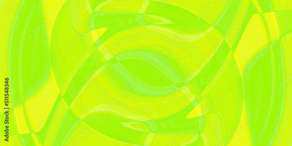 abstract green background with waves, light and shinny green liquid ...