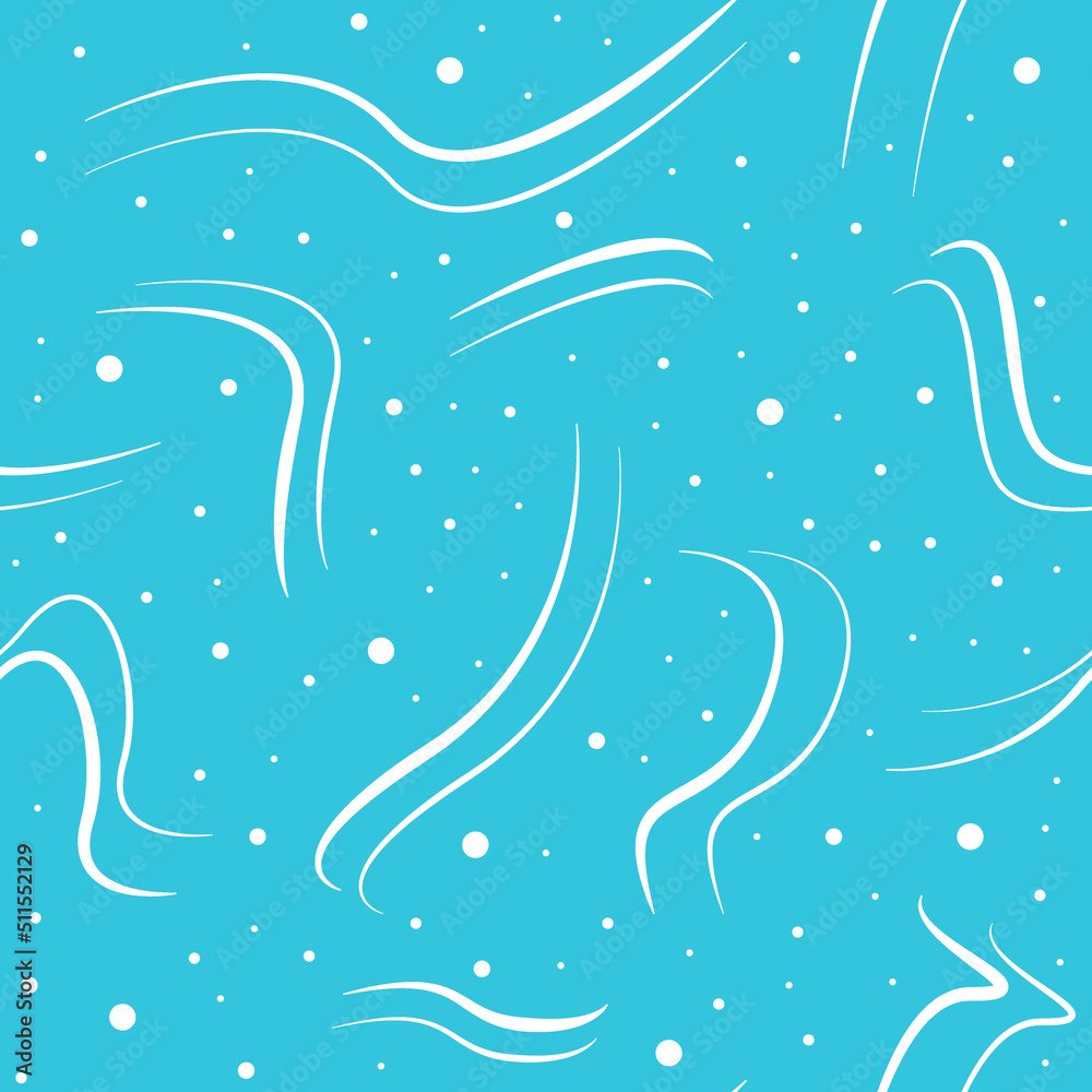 Abstract tiffany blue pattern. Vector repeating background with white ...