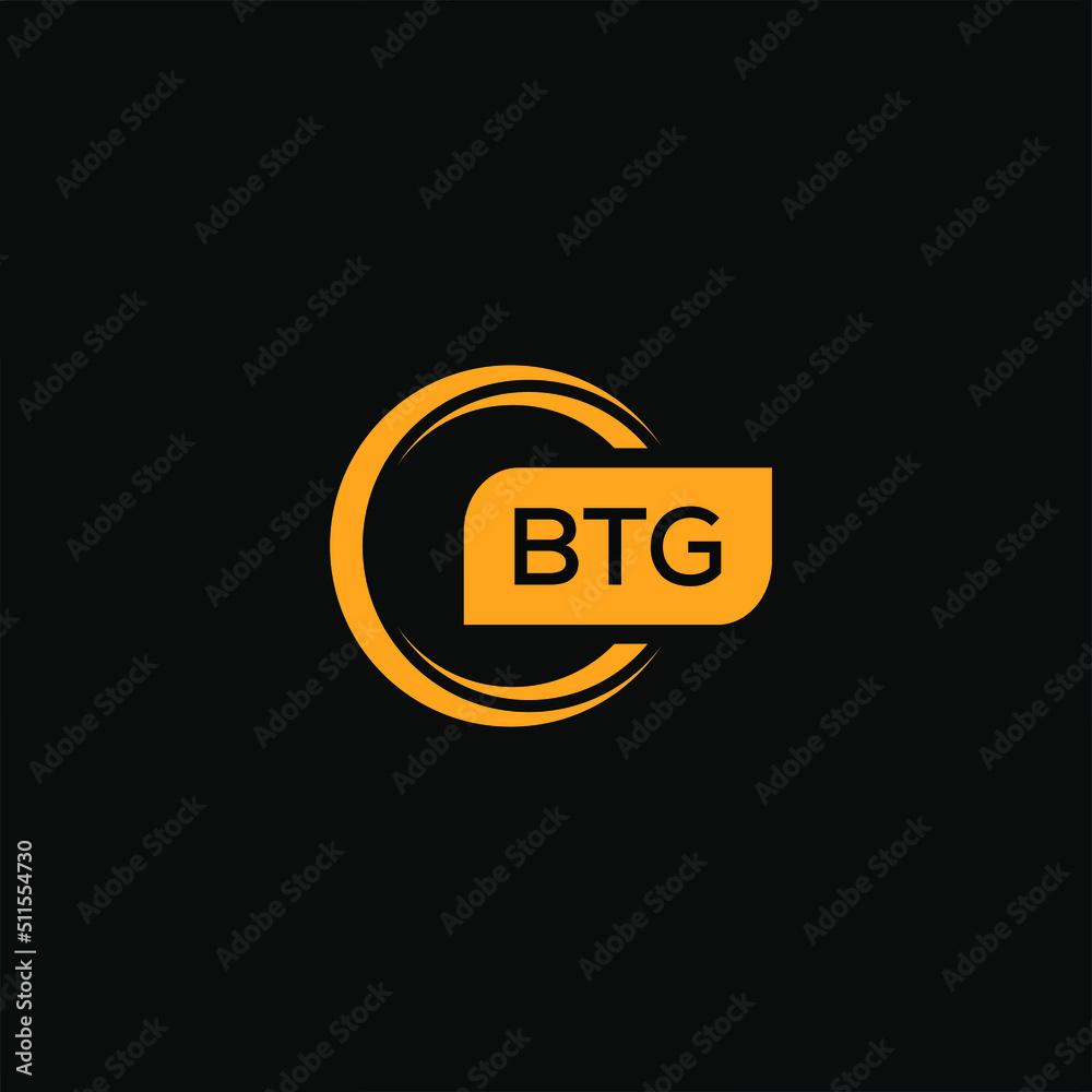 BTG letter design for logo and icon.BTG typography for technology ...