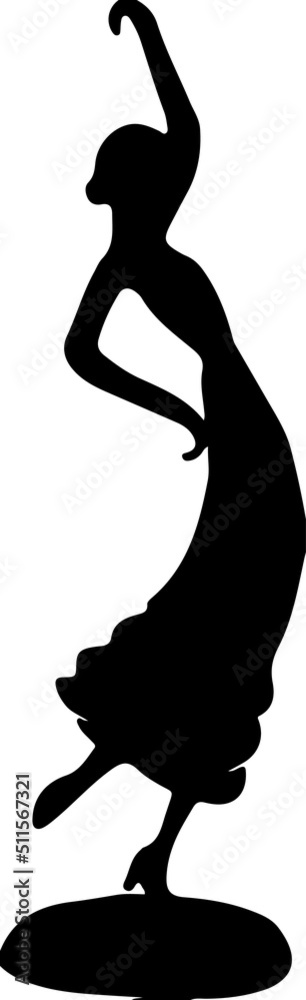 Woman Standing In Stylish Pose Silhouette Woman Logo Dancing Girl Vector Stylish Woman