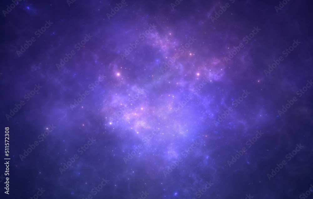 Dark deep space background with nebula and stars. Stock Illustration ...
