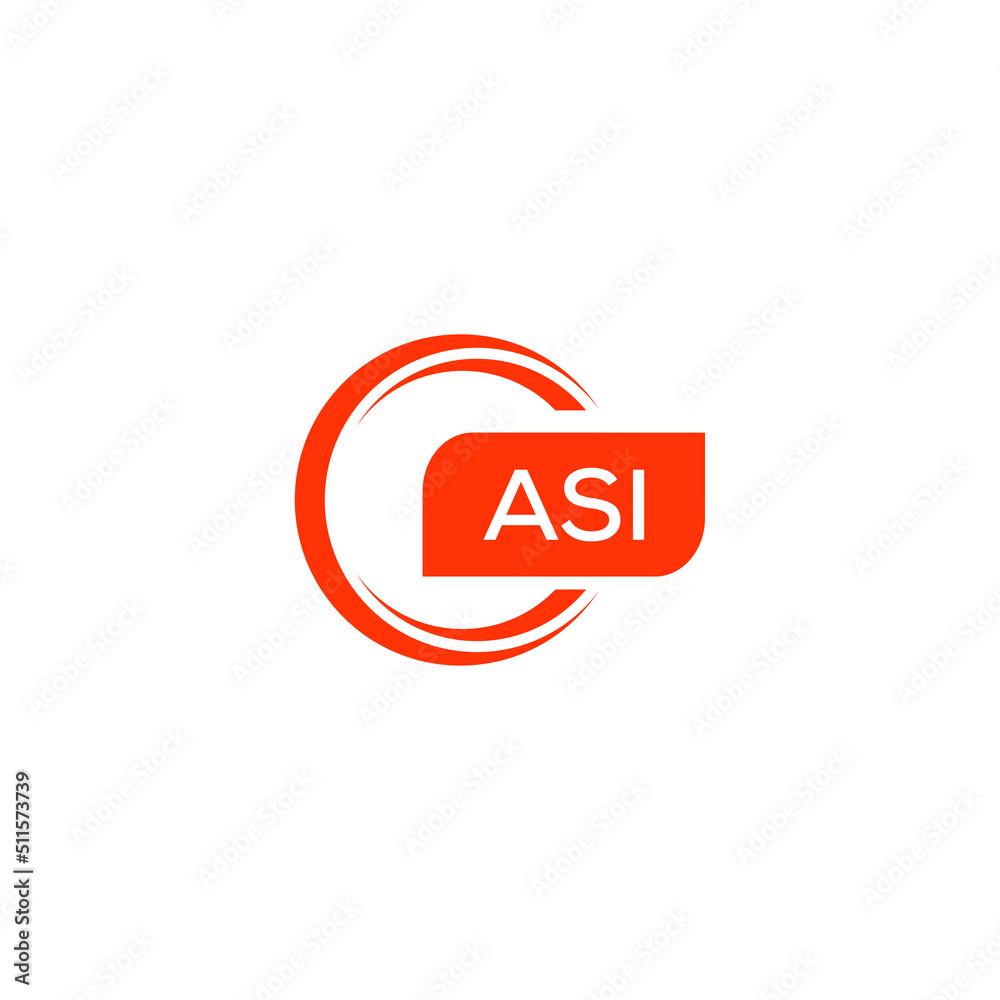 Vetor de ASI letter design for logo and icon.ASI typography for ...