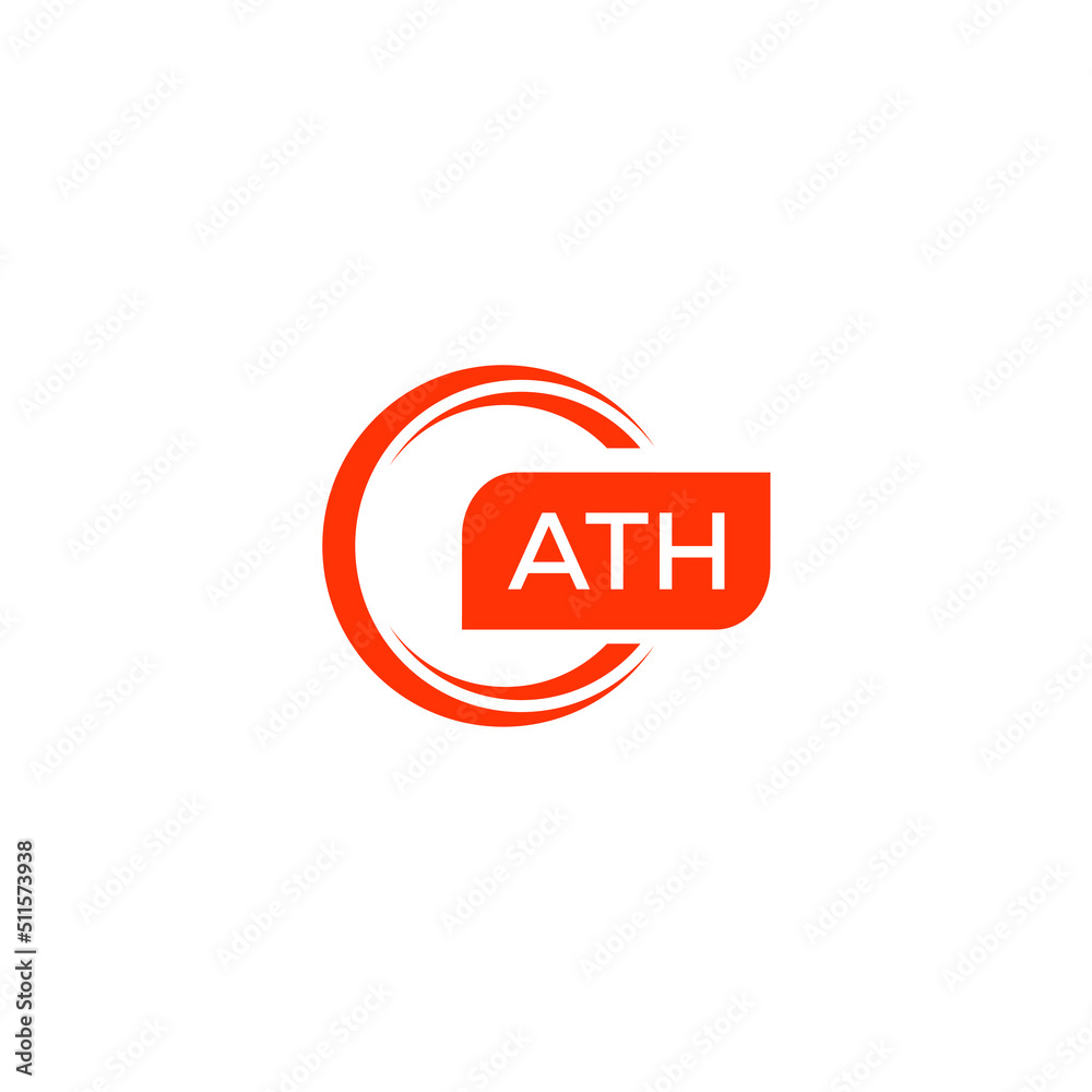 ATH letter design for logo and icon.ATH typography for technology ...