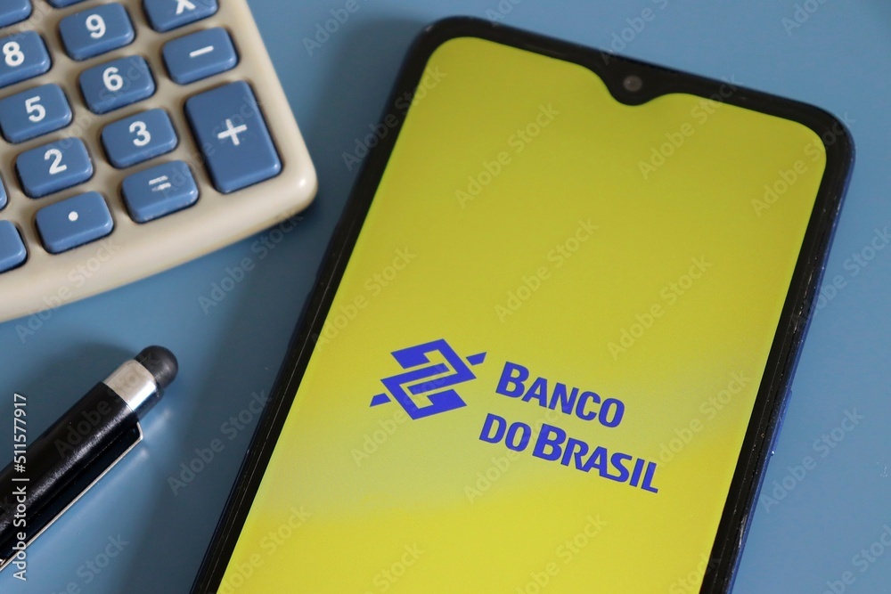 Bahia, Brazil - June 16, 2022: Banco do Brasil app logo on smartphone ...