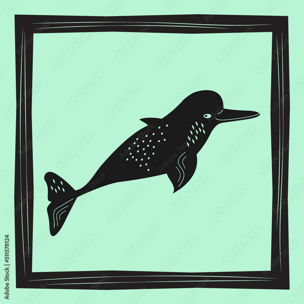 Cordel style illustration with a boto rosa. Brazilian animal and ...