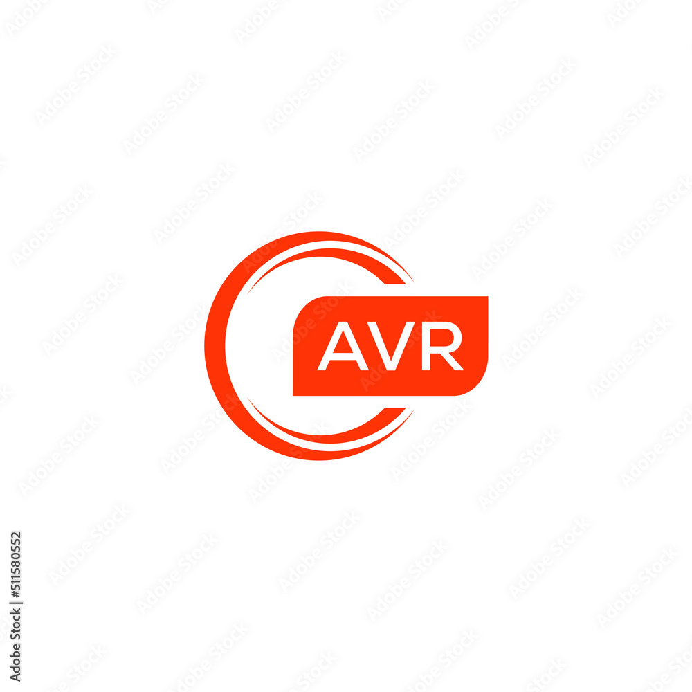 AVR letter design for logo and icon.AVR typography for technology ...