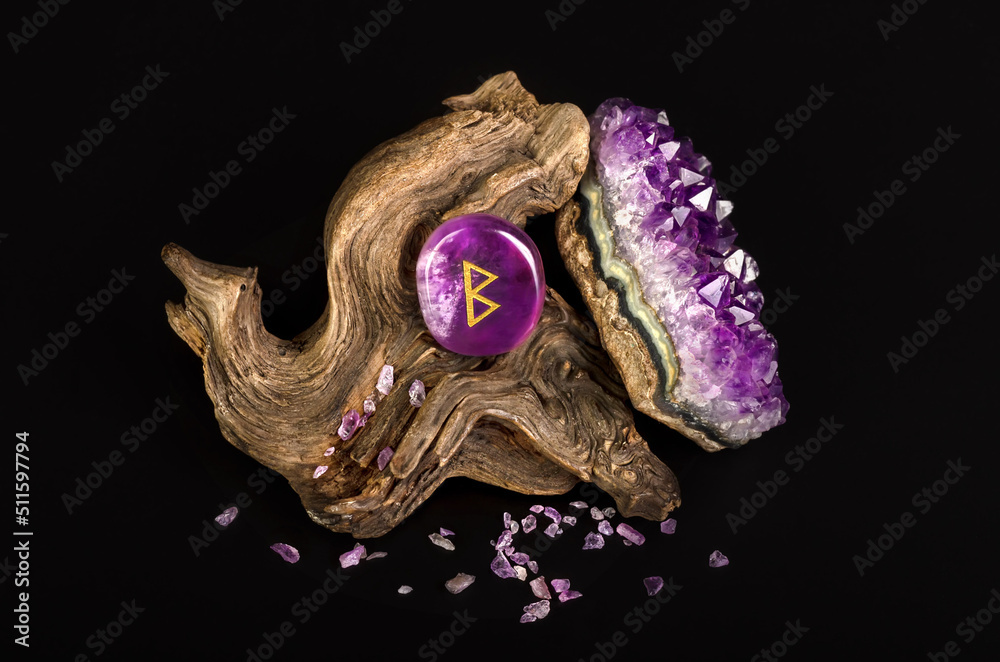 Berkana rune, Birch rune, rune of birth Stock Photo | Adobe Stock