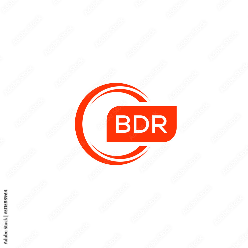 BDR letter design for logo and icon.BDR typography for technology ...
