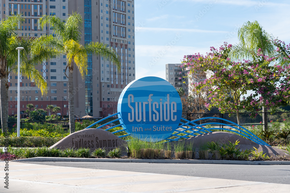 Orlando, FL, USA - January 6, 2022: Surfside Inn and Suites in Orlando ...