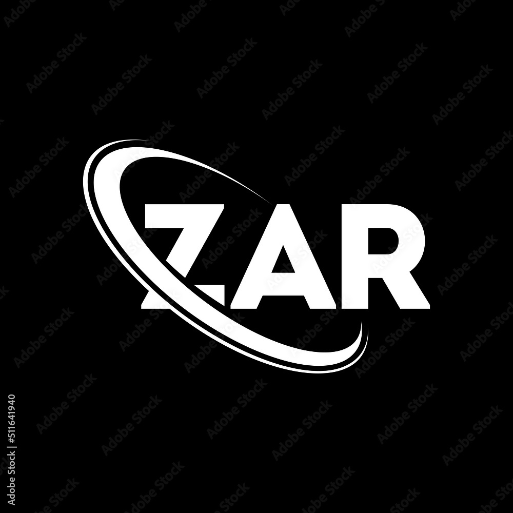 ZAR logo. ZAR letter. ZAR letter logo design. Intitials ZAR logo linked ...