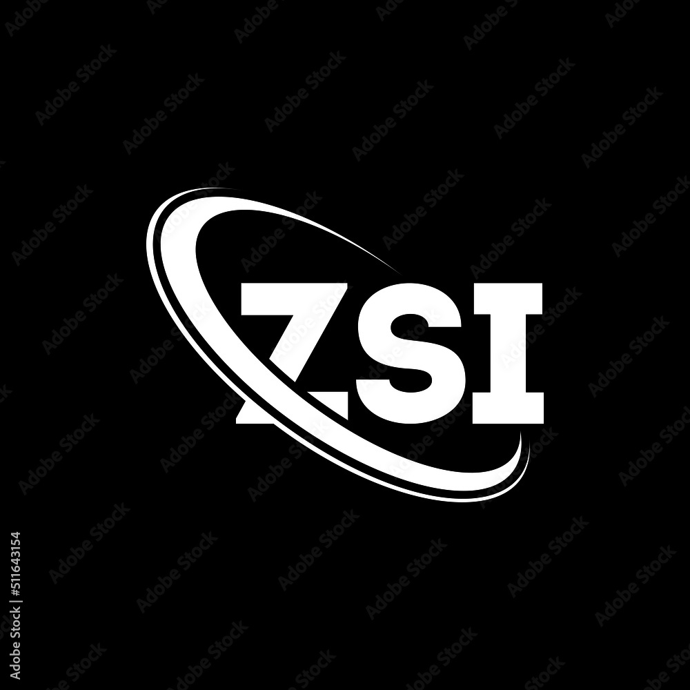 ZSI logo. ZSI letter. ZSI letter logo design. Initials ZSI logo linked ...