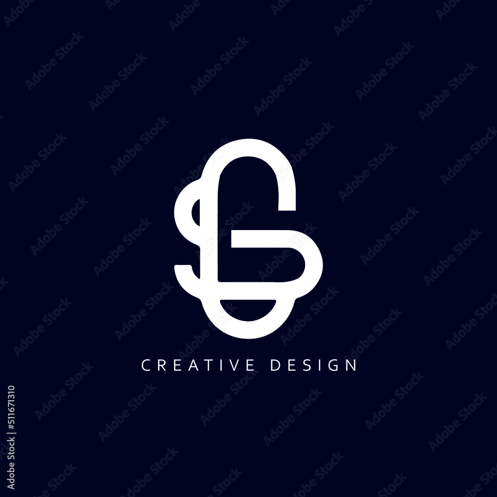 Letter GS or SG Logo Design Using letter G and S , SG or GS Monogram ...